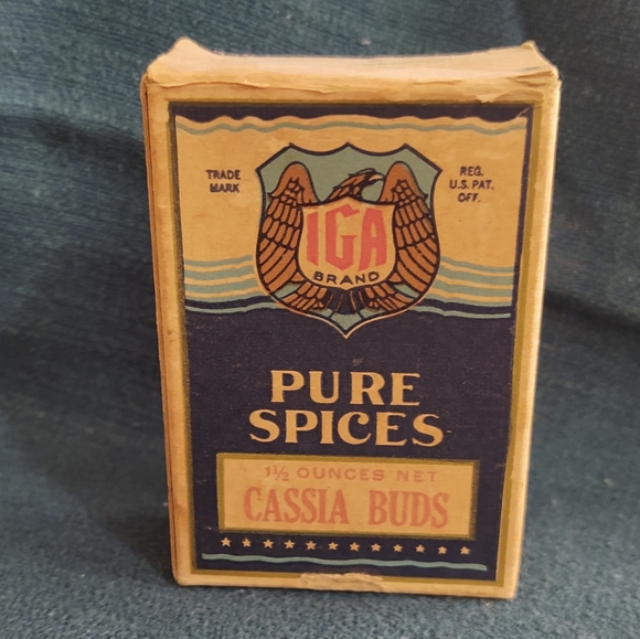 IGA | Accents | Vintage Iga Brand Pure Spices Cassia Buds Container ...